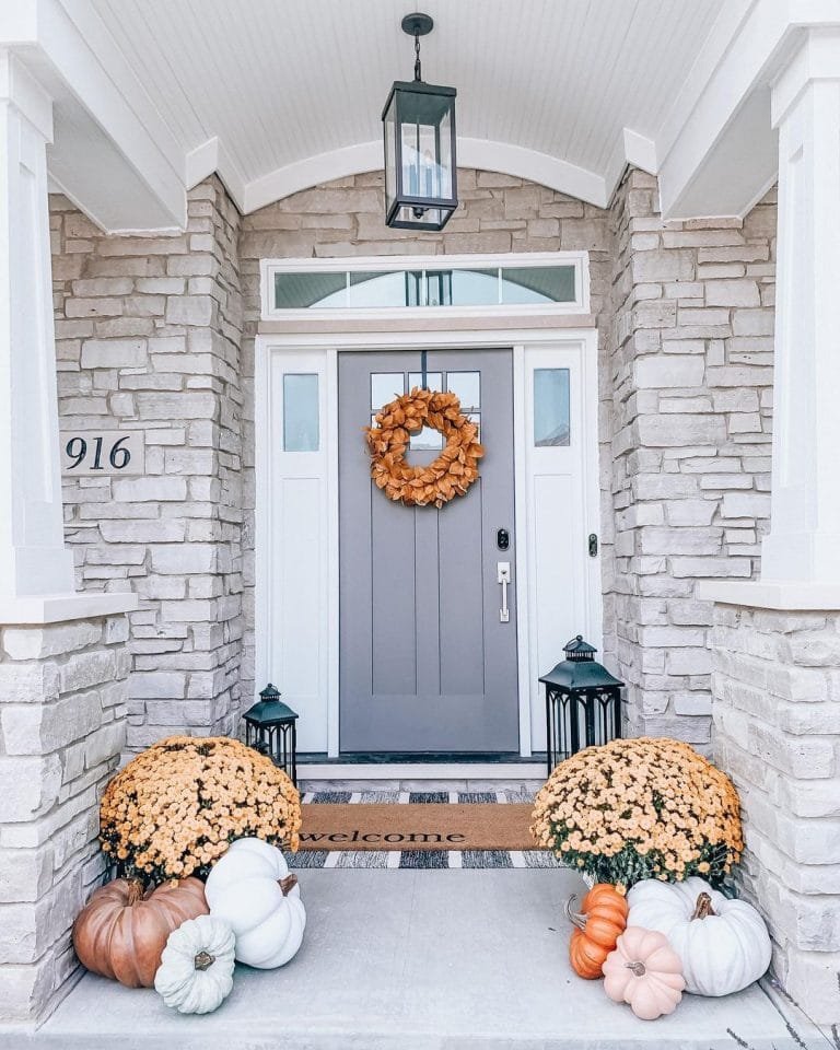 Front Porch Ideas For A Cool & Colorful Fall Decor