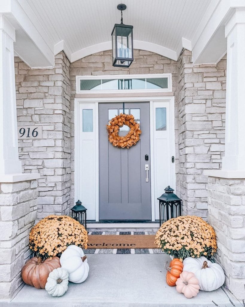 Front Porch Ideas For A Cool & Colorful Fall Decor