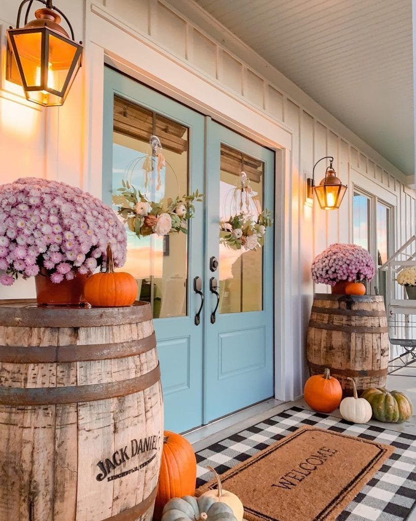 Front Porch Ideas For A Cool & Colorful Fall Decor