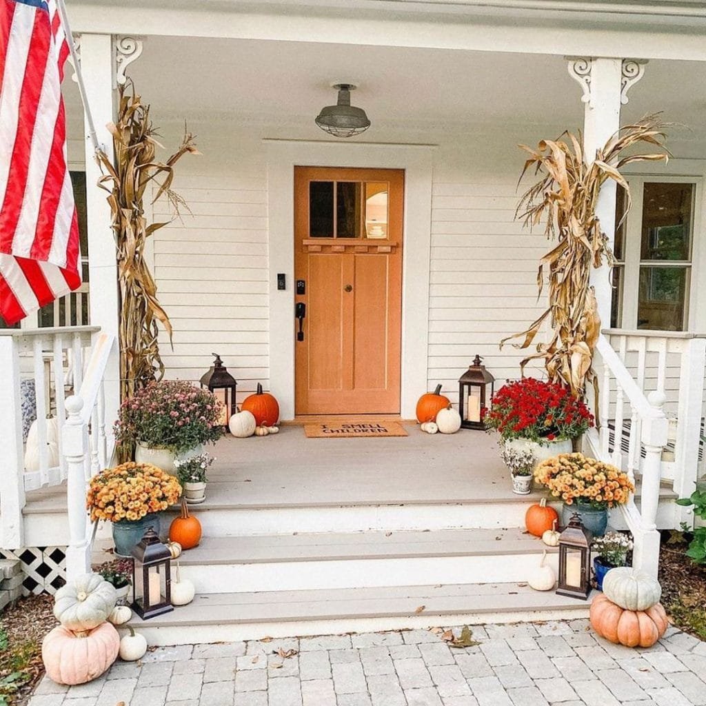 Front Porch Ideas For A Cool & Colorful Fall Decor