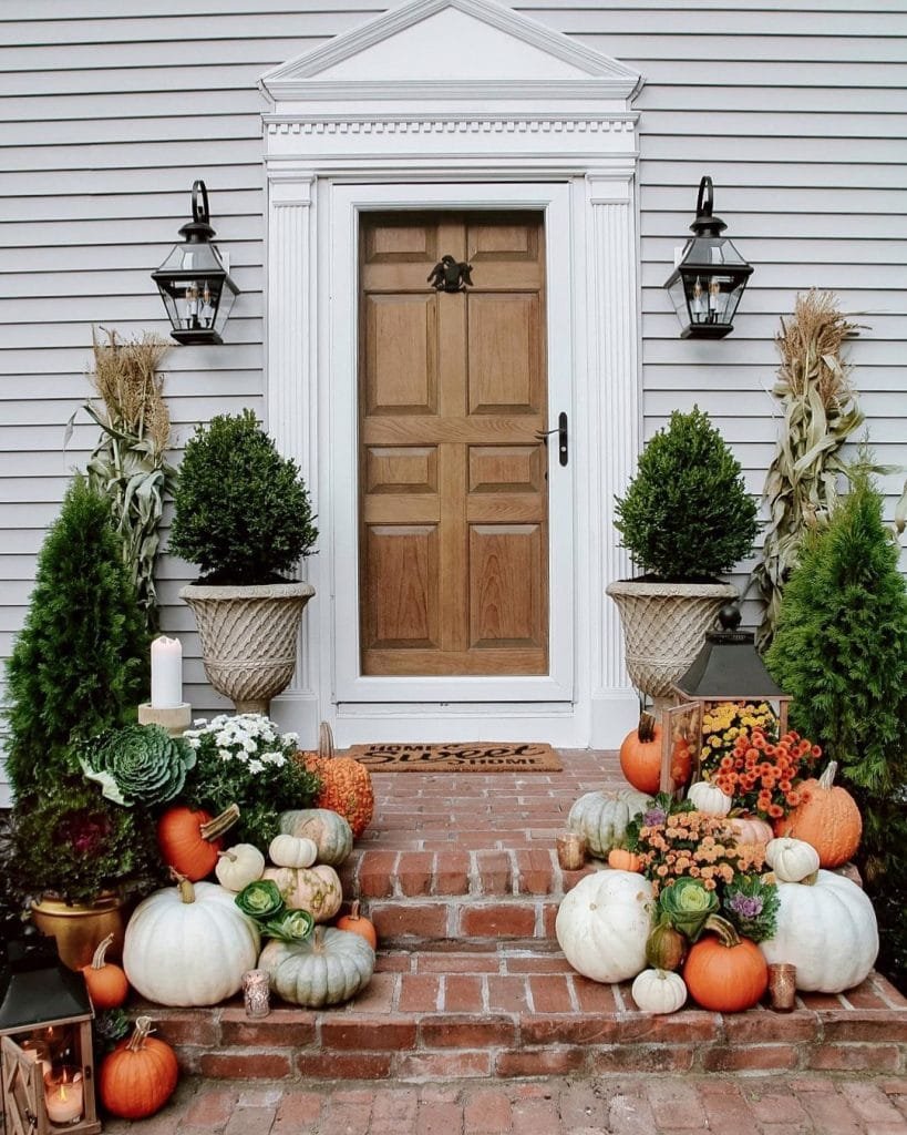 Front Porch Ideas For A Cool & Colorful Fall Decor