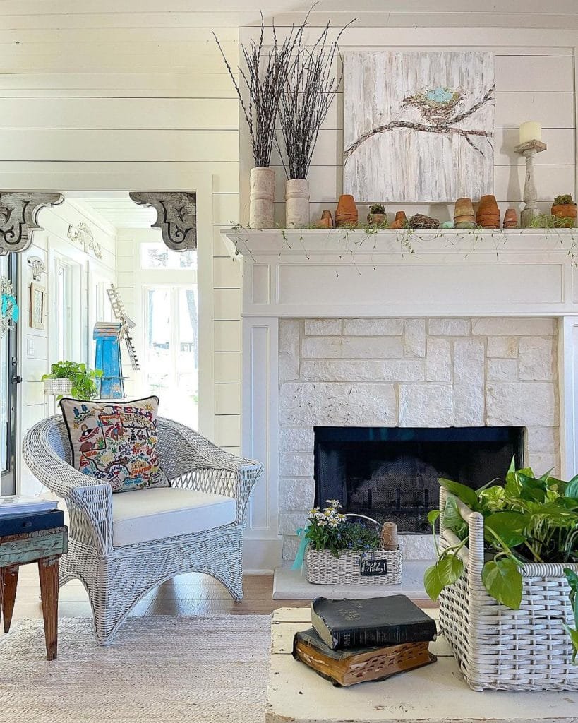 10 Creative Ways To Style Your Mantel For Spring
