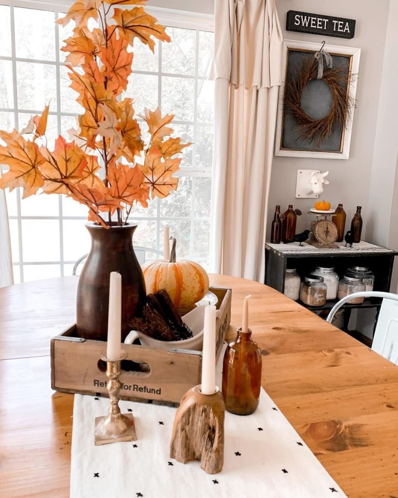 How To Create Rustic Fall Centerpieces Using Candlelight