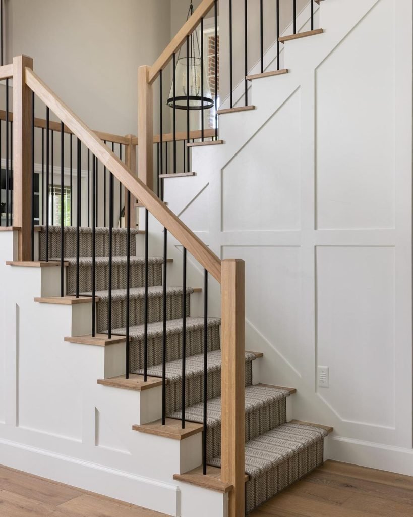 Innovative Twists: Unique Ideas For Farmhouse Stair Railing Designs